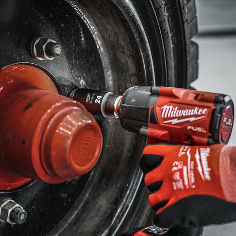 MILWAUKEE 16 PIECE SHOCKWAVE IMPACT DUTY 1/2″ DRIVE DEEP IMPACT SOCKET ...